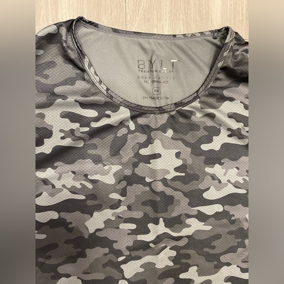 BYLT Basics | Shirts | Bylt Shirt Mens 2xl Gray Camouflage Drop Cut ...